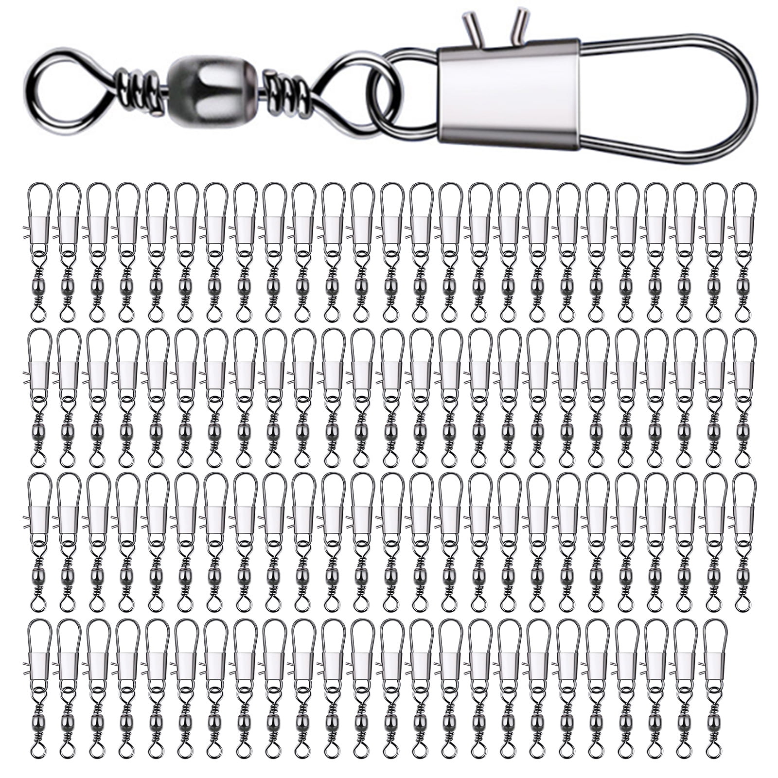 100Pcs Round Bearing Swivels with Welded Rings High Strength Steel ...