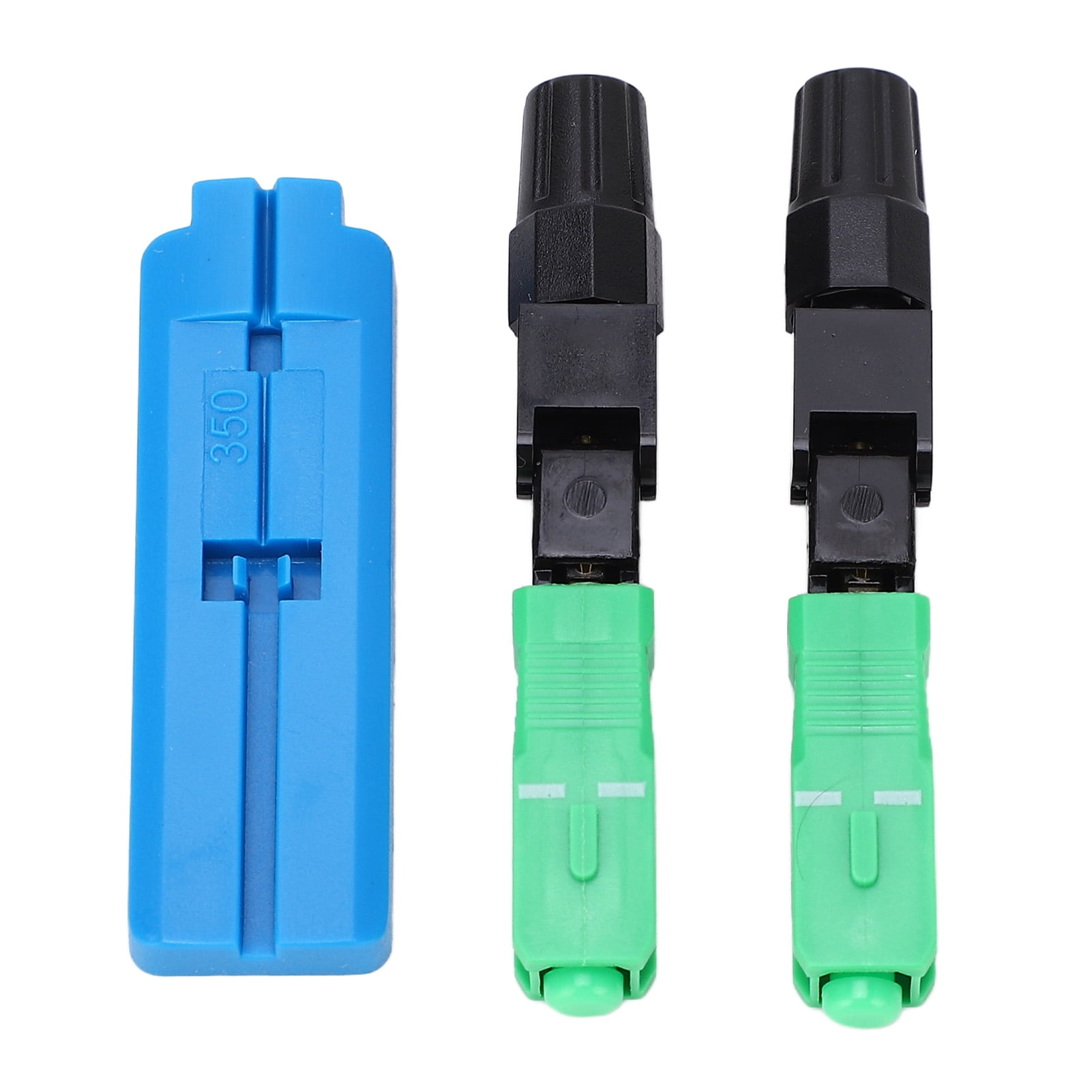 100Pcs SC/APC Embedded Optic Fiber Quick Fast Connector Connecting Adapter for FTTH - Walmart.com