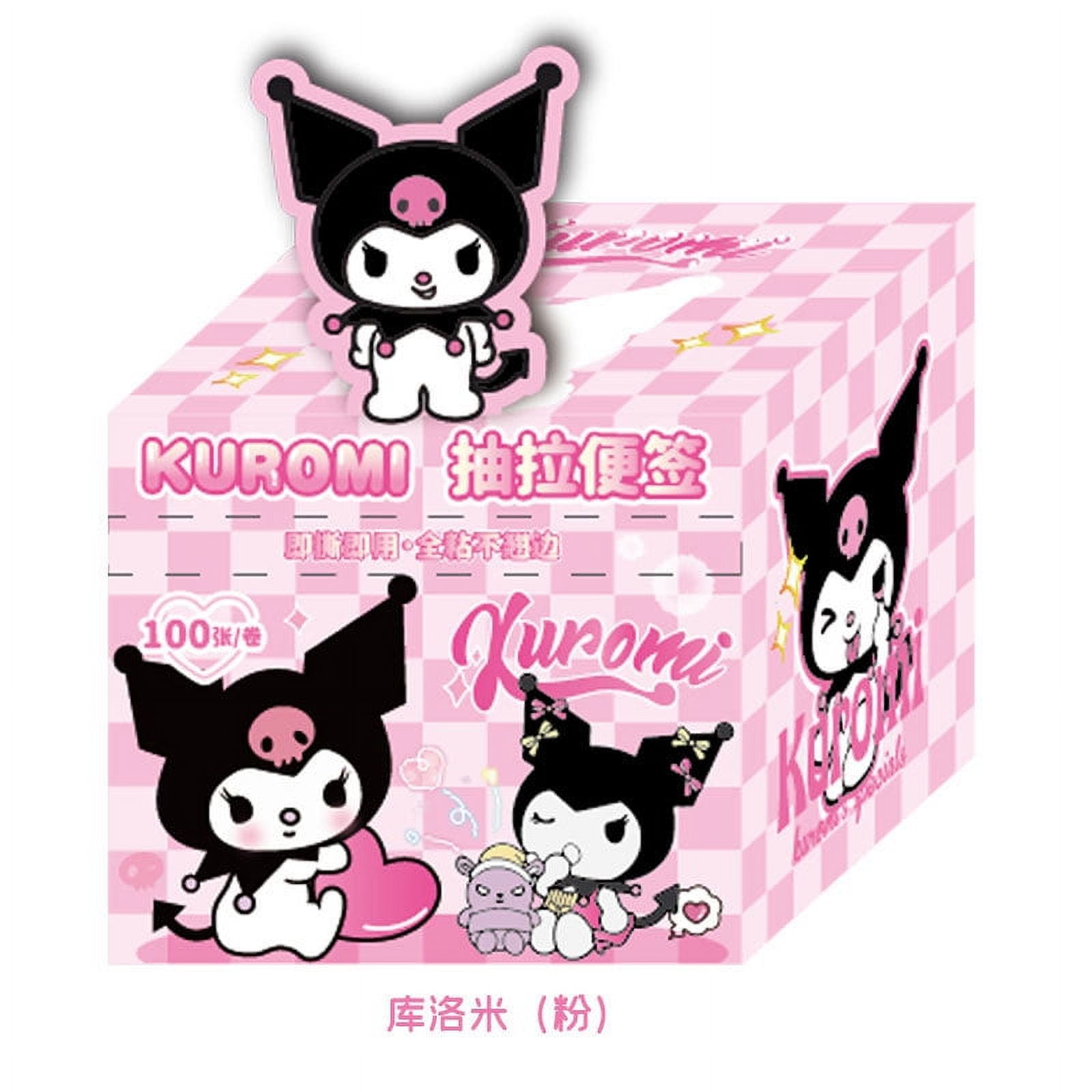 100Pcs Sanrio Kulomi Pull-out Sticky Notes Cute Cartoon My Melody High ...