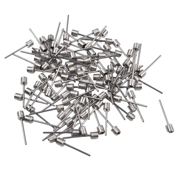 100Pcs/Set Ball Inflating Pump Needle Air Inflating Pump Valve Adapter ...