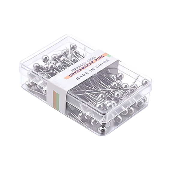 100Pcs Sewing Pins Set, Multicolor Pearlized Head Straight Pins for ...