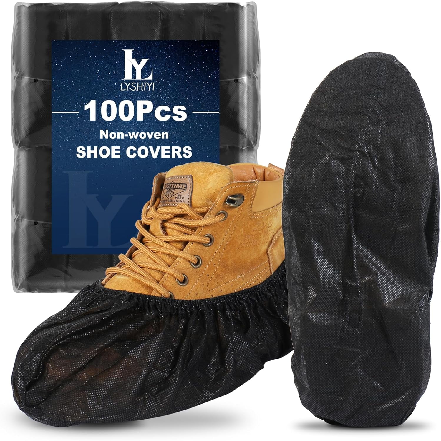 100Pcs Shoe Covers Disposable Non Slip, Large Size Non-Woven Boot ...
