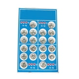 100Pcs Silvery Sew-on Press Buttons Snap Fasteners Clothing Button for ...