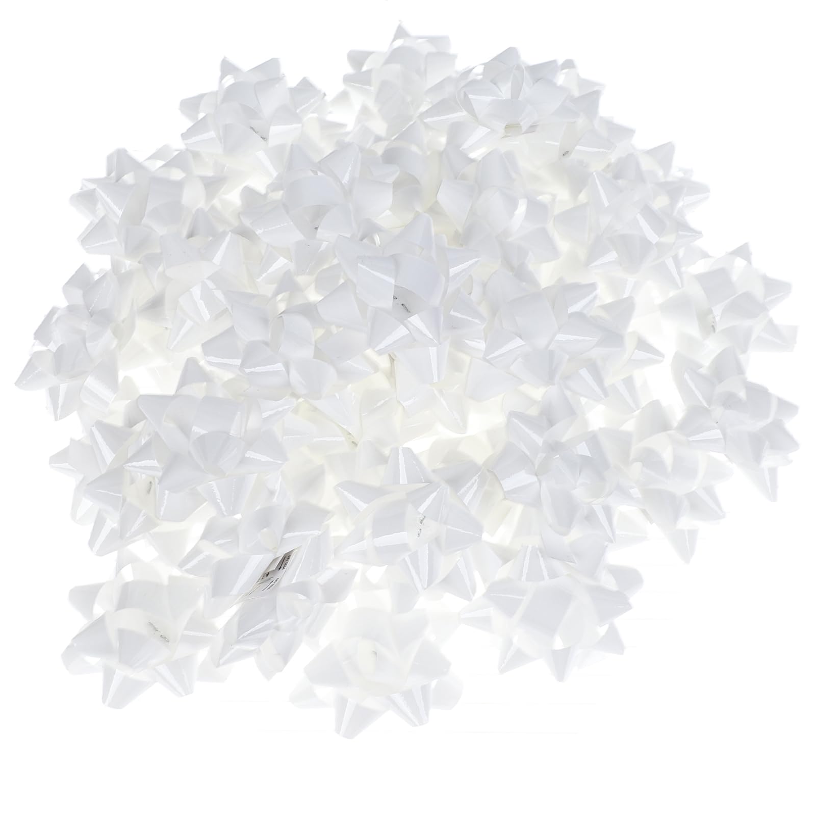 100Pcs Small White Star TSF6 Bows for Gift Wrapping and Presents ...