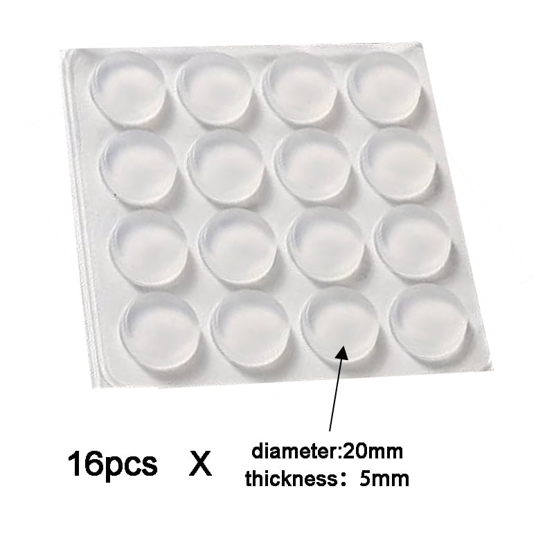 100Pcs Soft Silicone Rubber Anti Slip Bumpers Feet Pads Damper Buffer ...