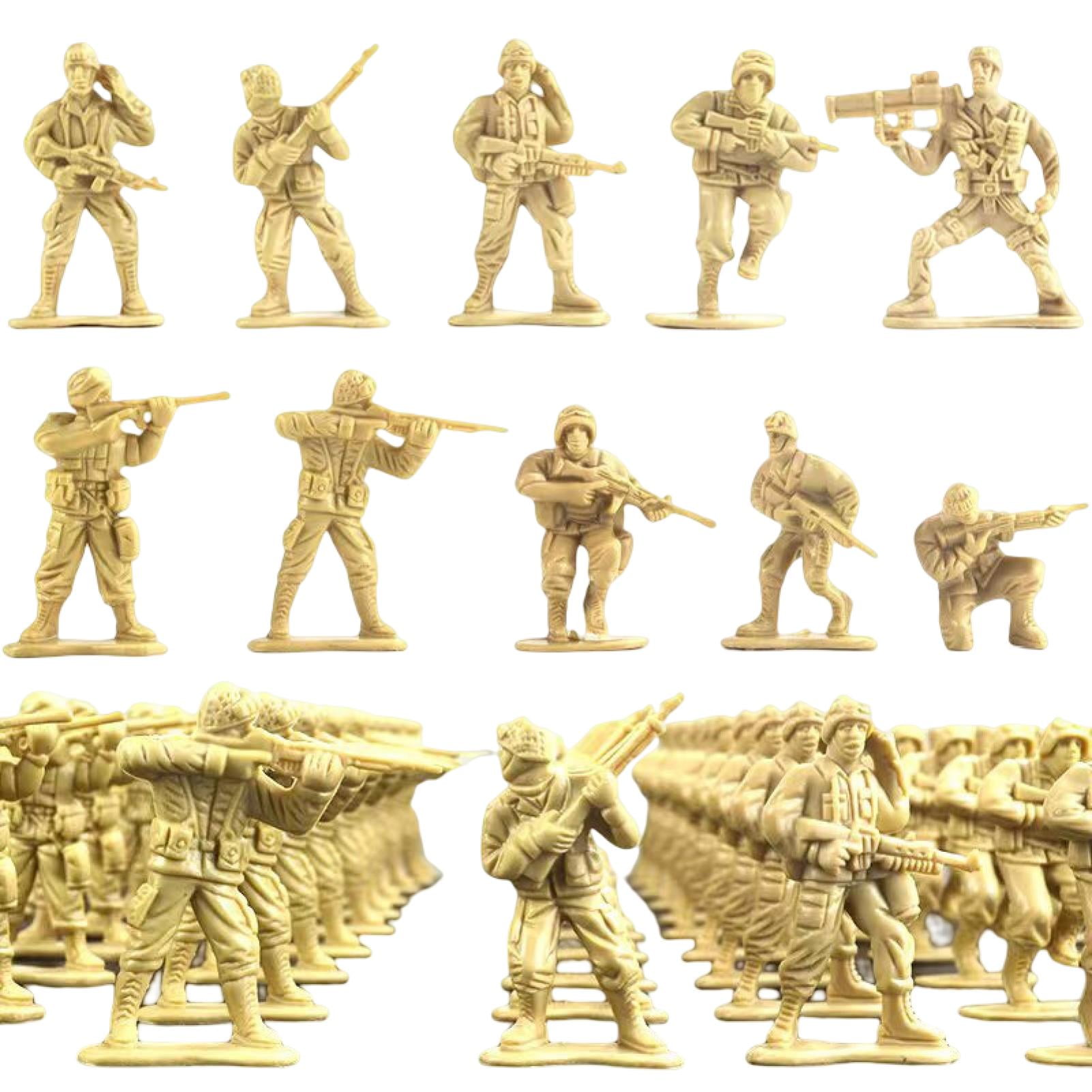 100Pcs Soldier Model Kit Play Sandtray Warrior Doll Fighting Scene ...