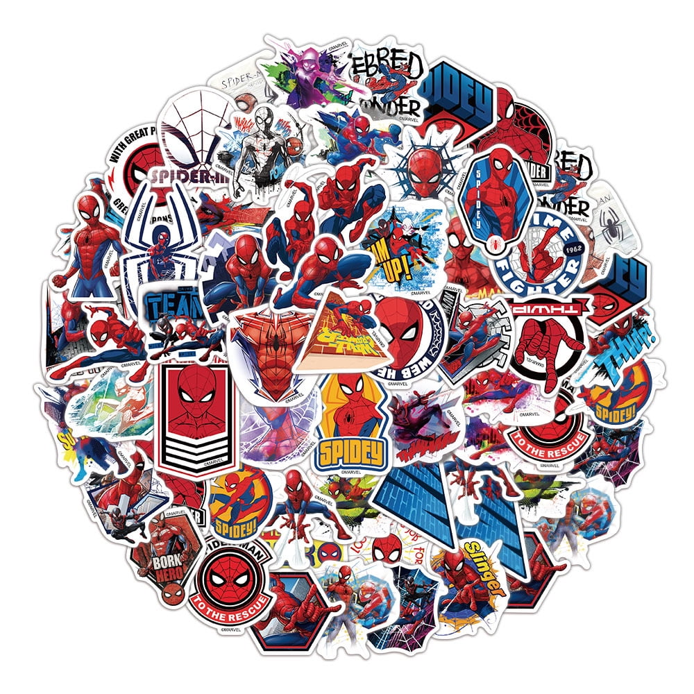 100Pcs Spidey Stickers Animation Classic Cartoon Anime Stickers for ...