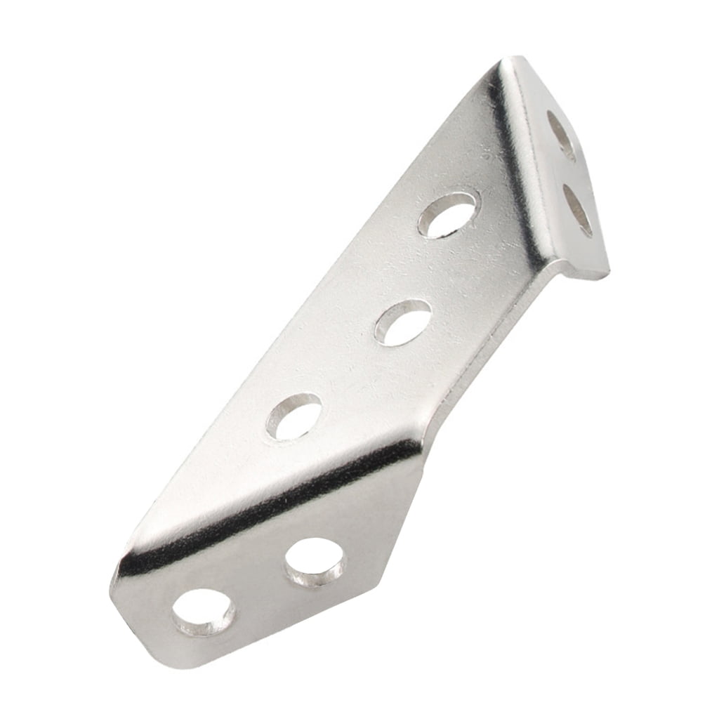 100Pcs Stainless Steel Furniture Corner Connector Shelf Brackets Heavy ...