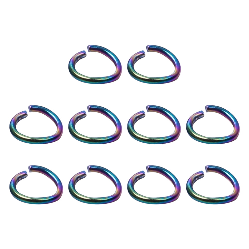 100Pcs Stainless Steel Jewelry Connecting Ring Mulituse Open Jump Rings ...