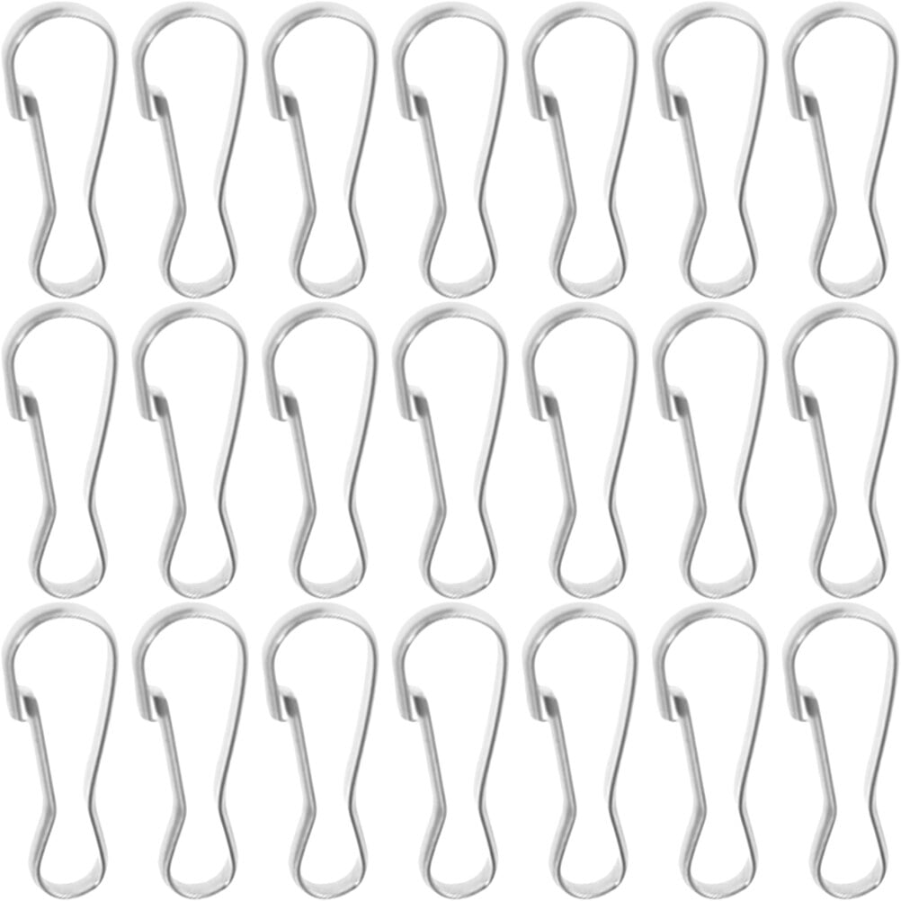 100Pcs Stainless Steel Spring Hooks Keychain Spring Buckles Small ...