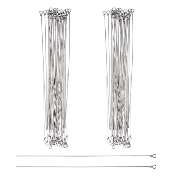 100Pcs Stainless Steel Wire Spinner Baits 8.7-16cm Stainless Steel ...