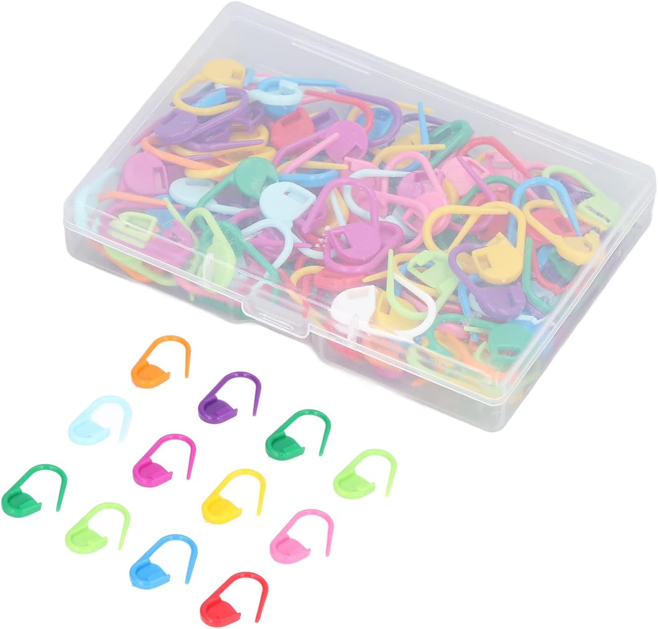 100Pcs Stitch Markers Count Buckle DIY Marker Buckle Knitting Pins Tool ...