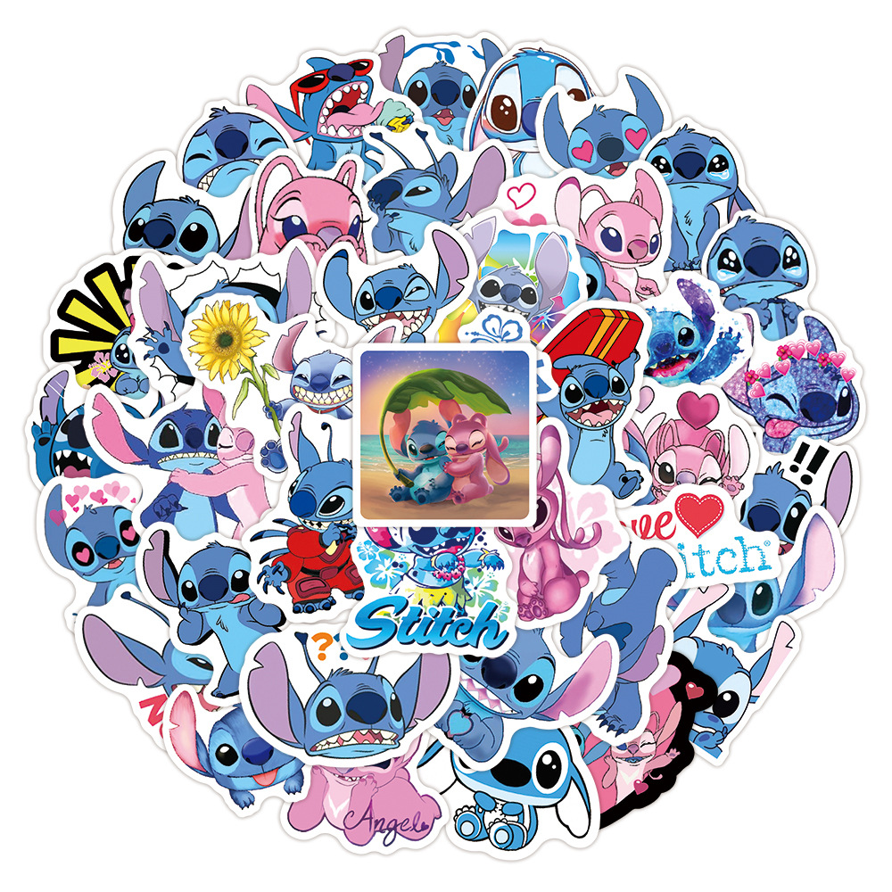 100Pcs Stitch Stickers for Girl, Cute Cartoon Gifts Decal for Teen ...