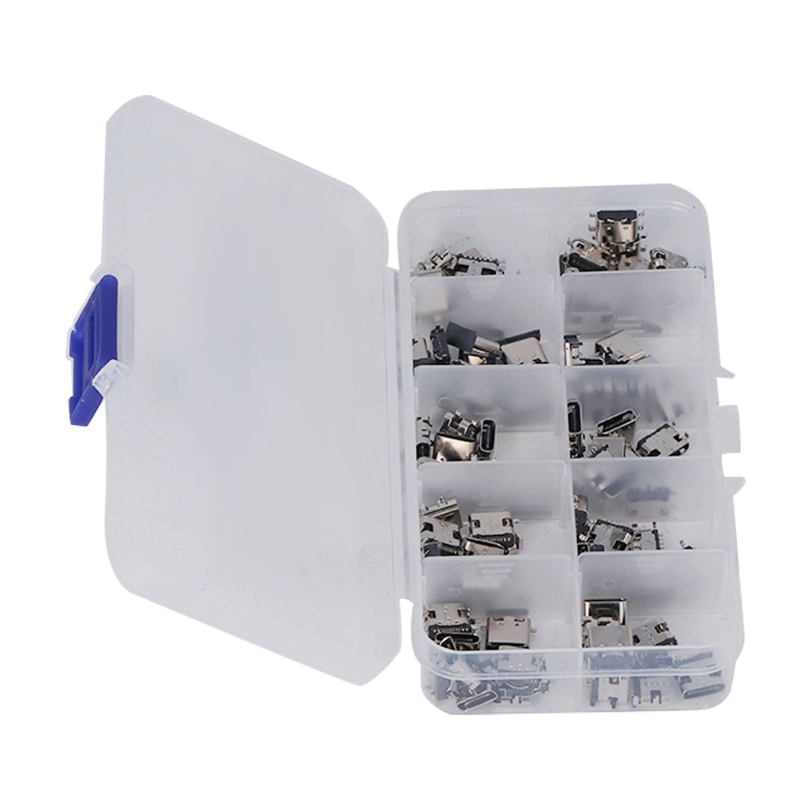 100Pcs TYPE C USB Female Plug Connector Jack Solder Repair Replacement ...