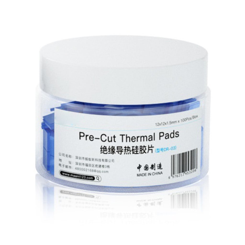 100Pcs Thermal Conductivity Silicone Cooling Pad Heat Sink Insulation ...