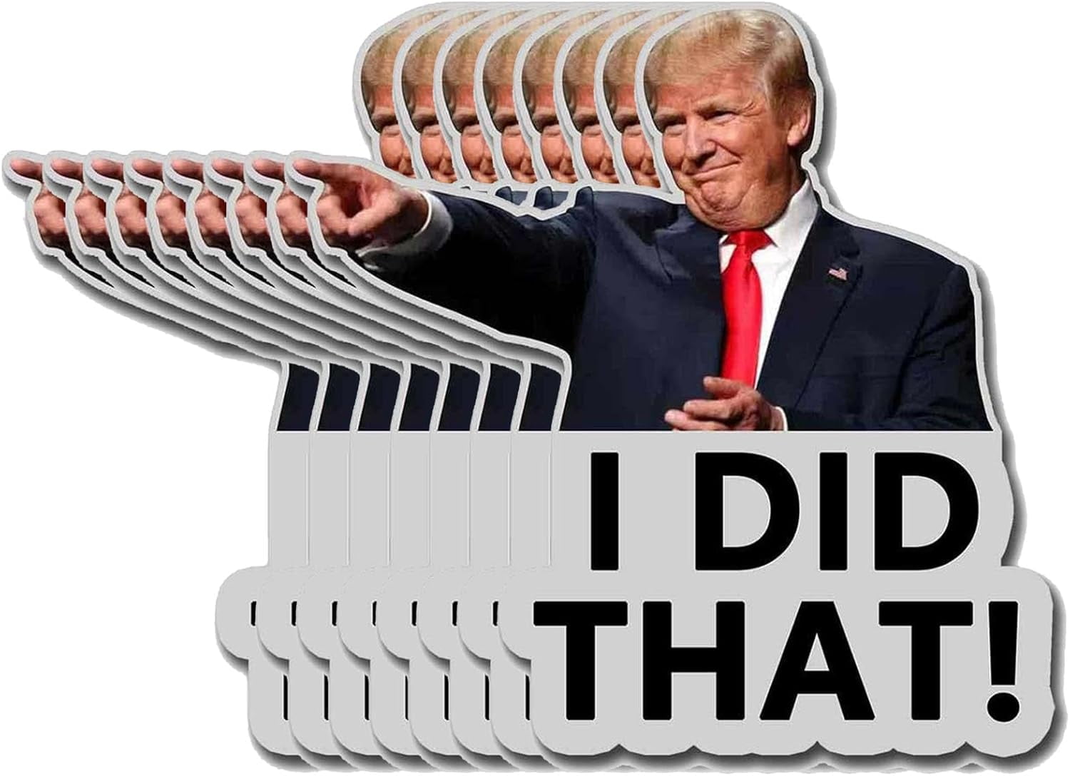 100Pcs Trump I Did That Stickers, I Did That Trump Sticker, 1.5'' x 2 ...