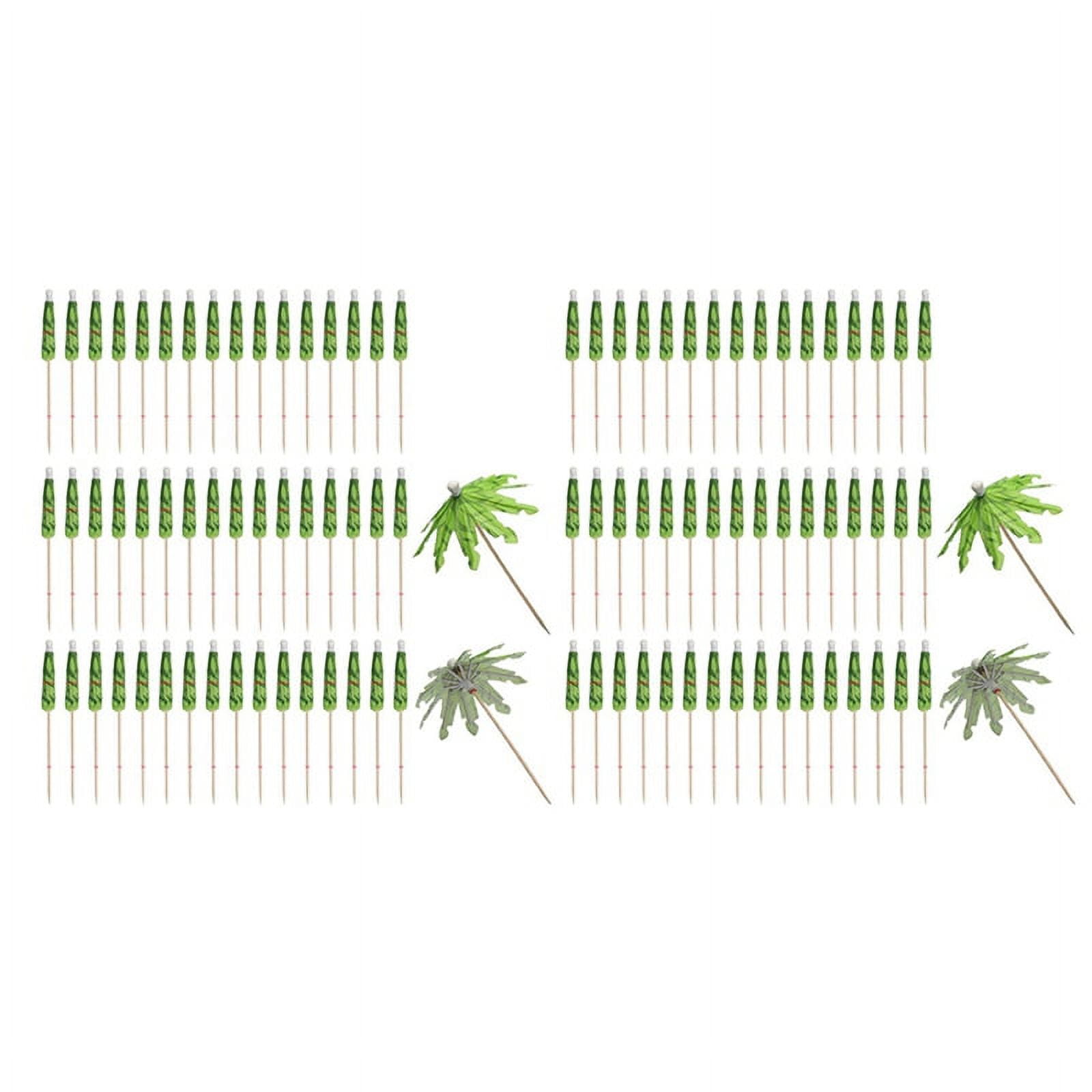100Pcs Umbrellas for Drinks, Coconut Palm Tree Umbrella Toothpicks ...
