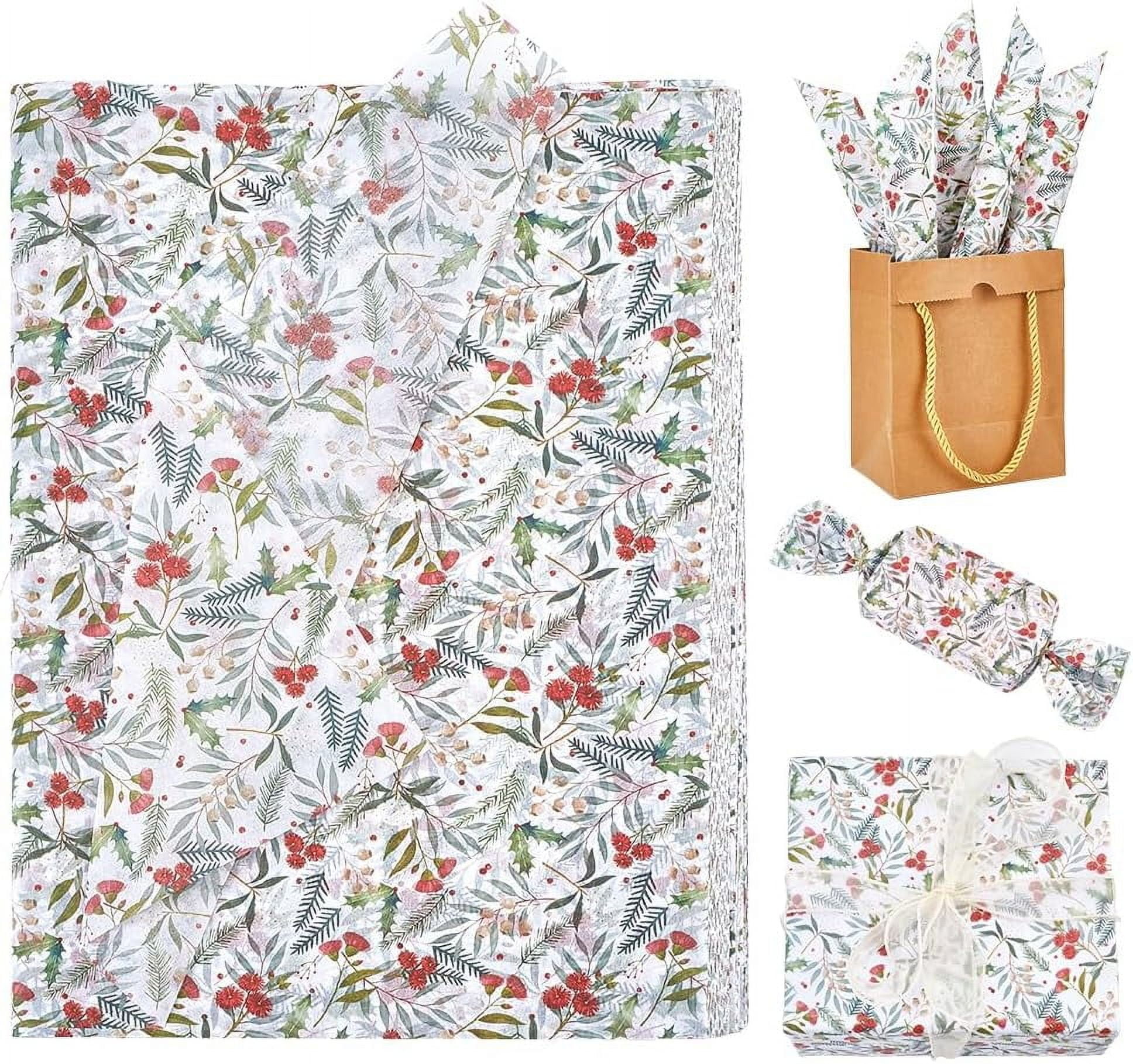 floral patterned tissue paper