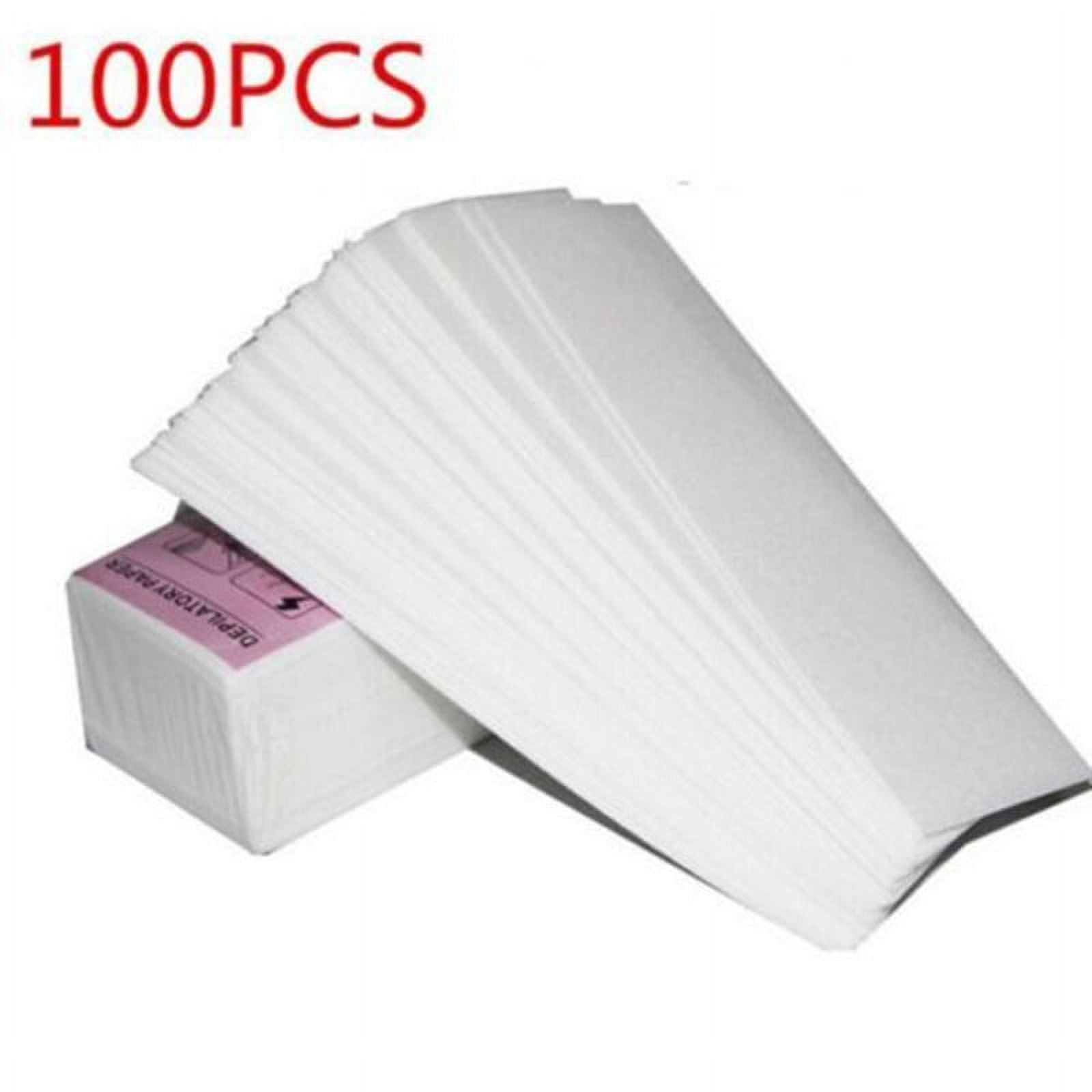 100Pcs Wax Pad Epilator Hair Nonwoven Lady Paper Strips Leg Body Spa ...