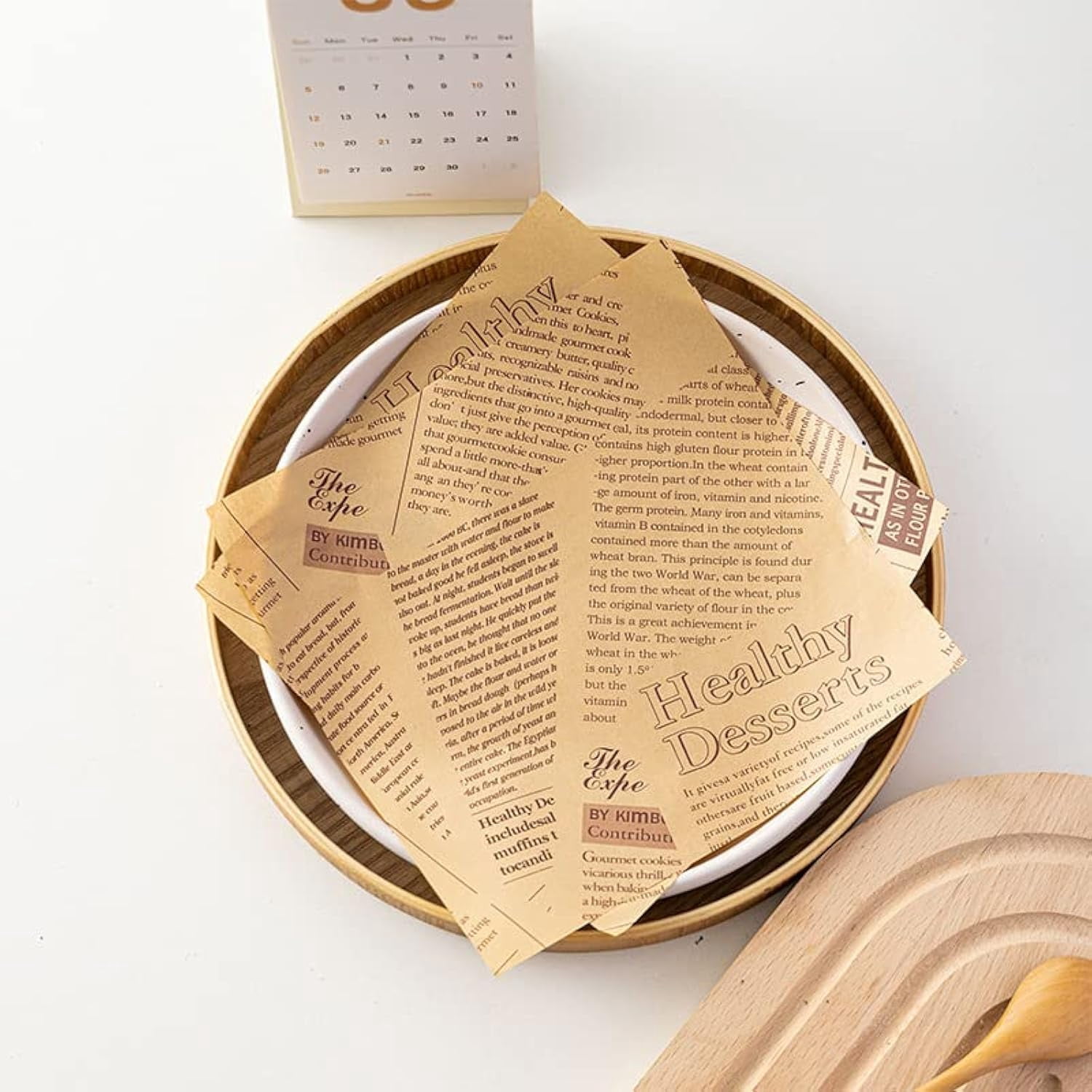 100Pcs Wax Paper Sheets for Food, Basket Liners Food Picnic Paper ...