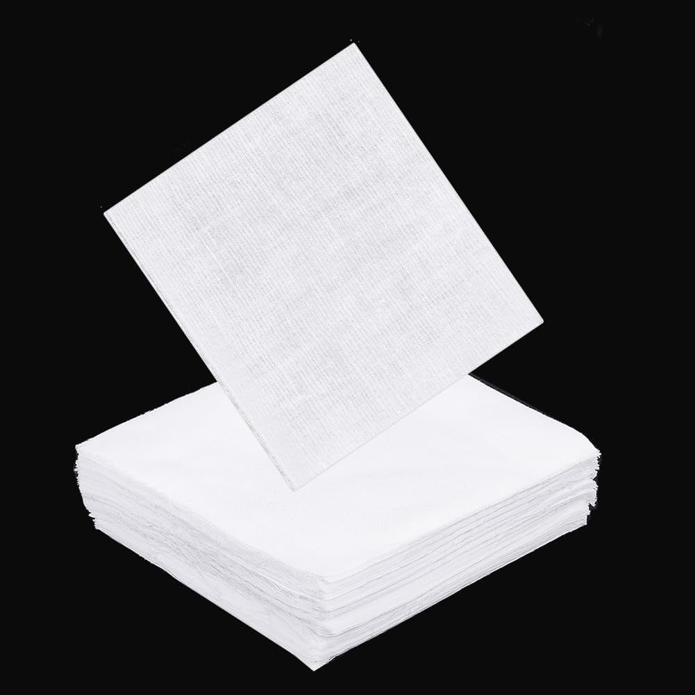 100Pcs White Cotton Fabric Quilting Cotton Squares Solid Color Precut ...