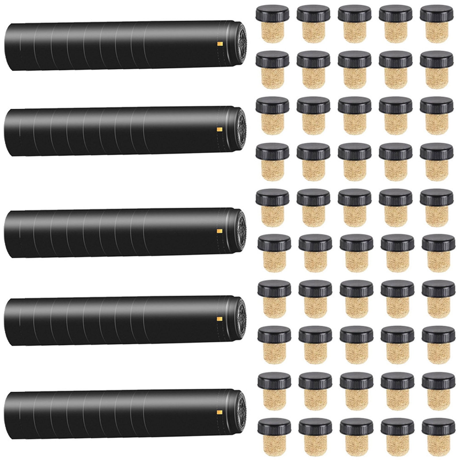 100Pcs Wine Bottle Cork Convenient Heat Shrink Wine Bottle Stoppers ...
