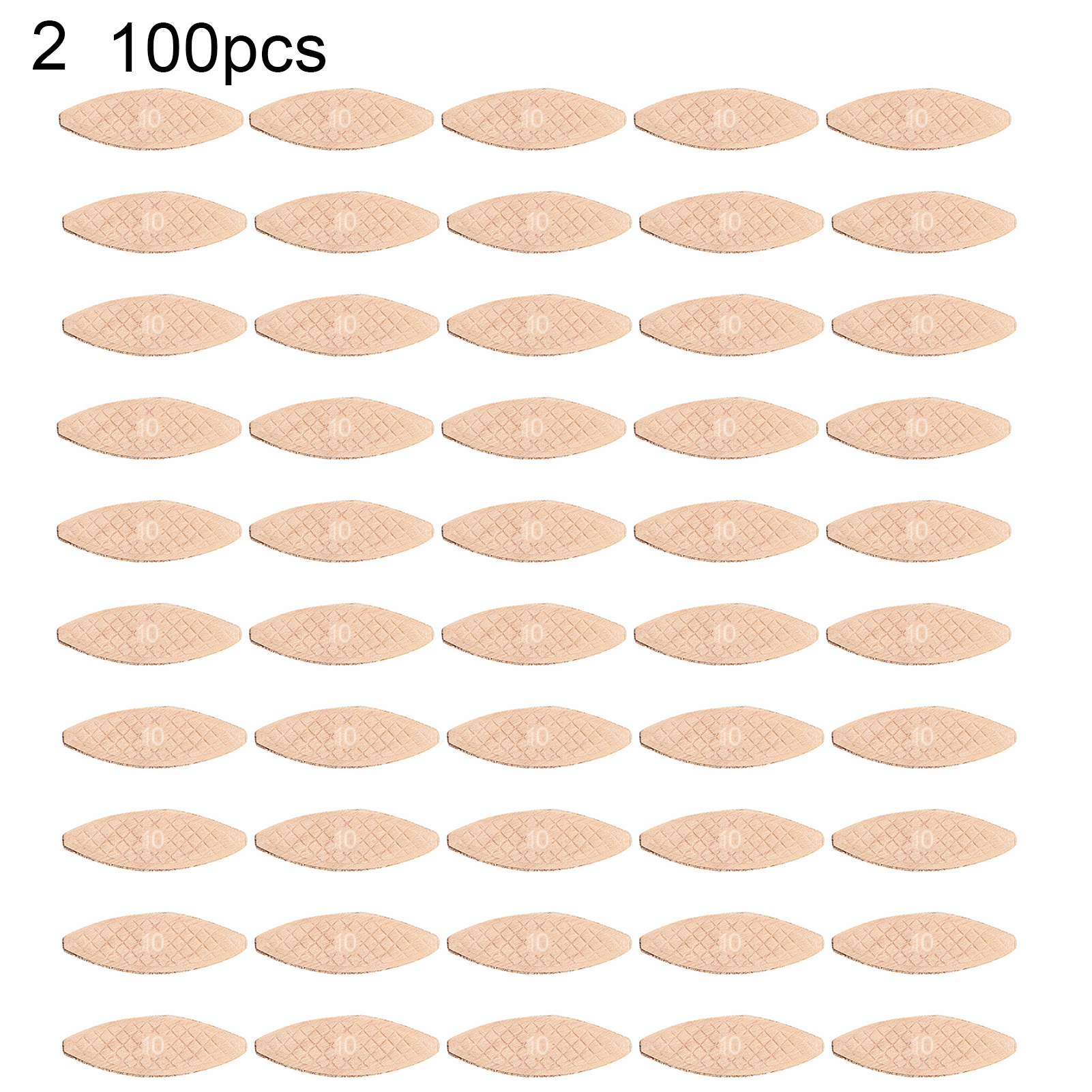 100Pcs Wood Biscuits Solid Wood Wide Applications Multiple DIY Sturdy ...