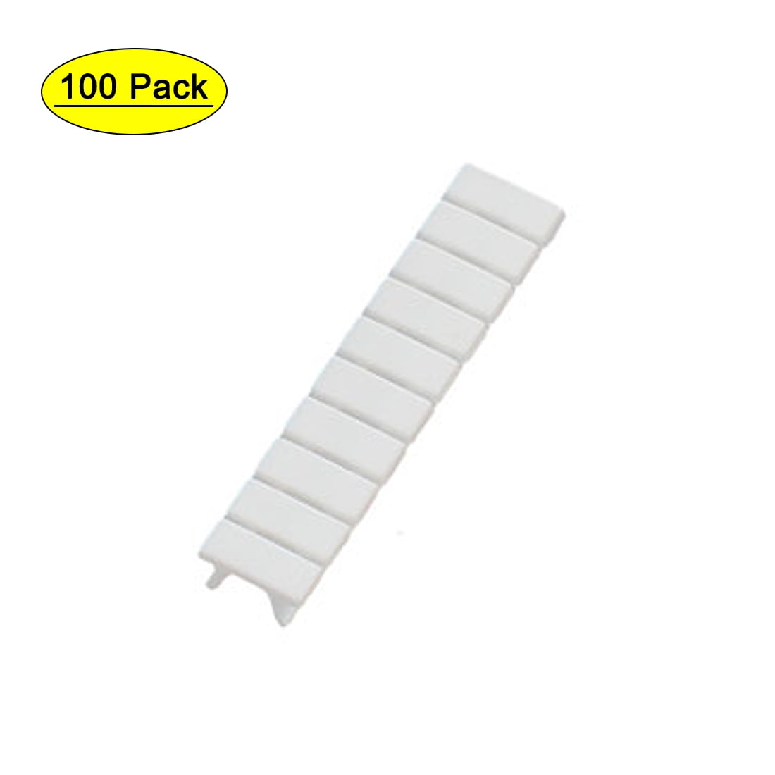 100Pcs ZB4 DIN Rail Terminal Block Marking Labels Marking Tags Blank ...