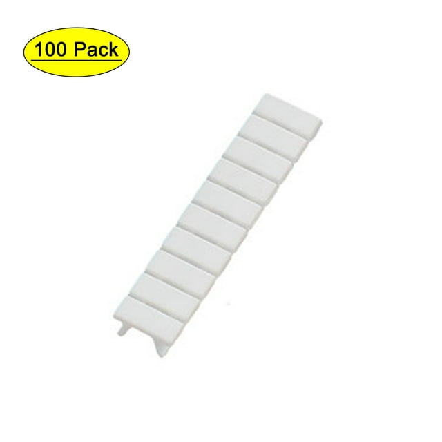 100Pcs ZB4 DIN Rail Terminal Block Marking Labels Marking Tags Blank ...