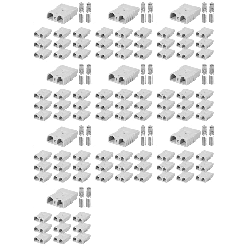 100Pcs for Style Plug Connectors DC Power Tool 50A 12-24V 6AWG Double ...