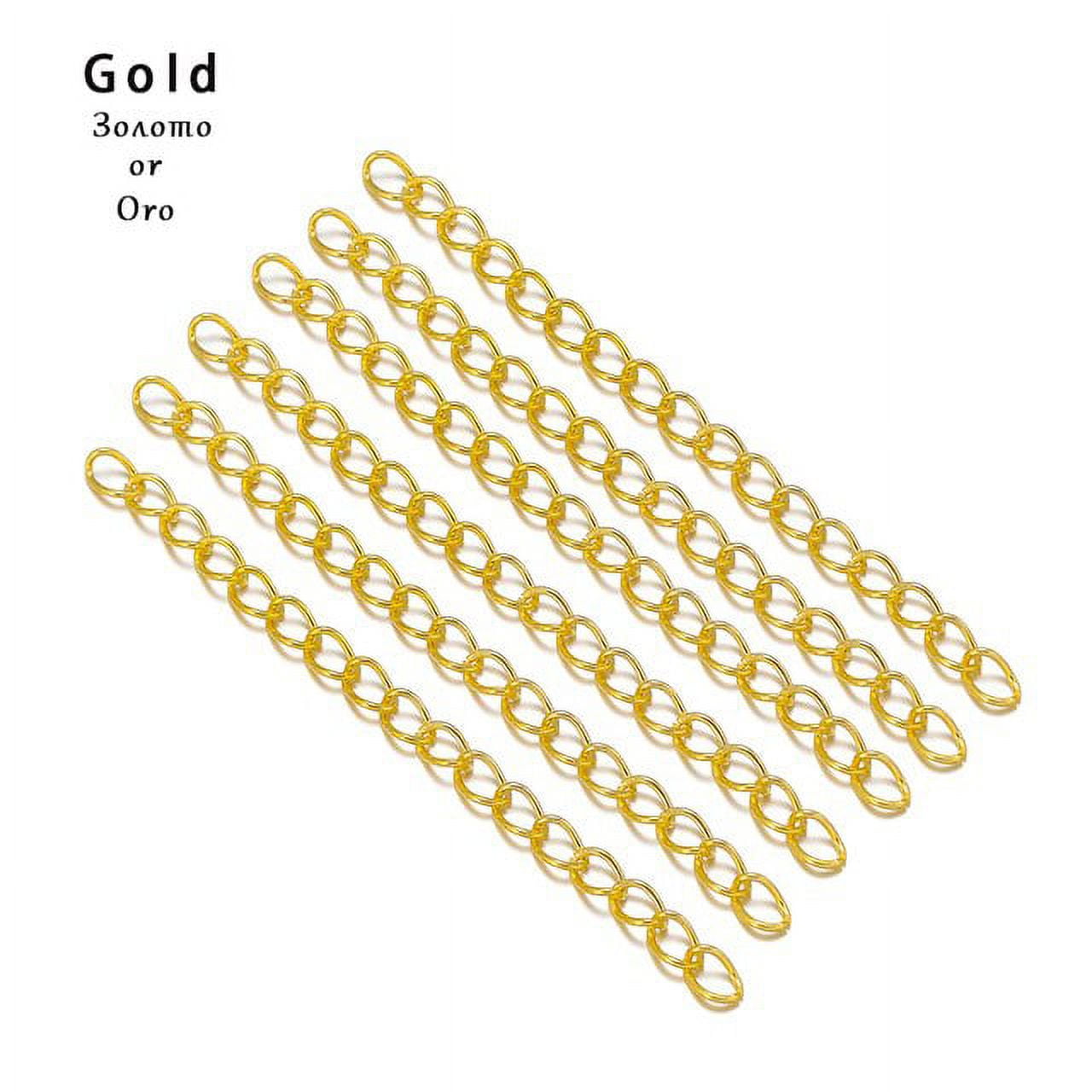 100Pcs/lot 5 7cm Bulk Necklace Extension Chain Tail Extender Bracelet ...