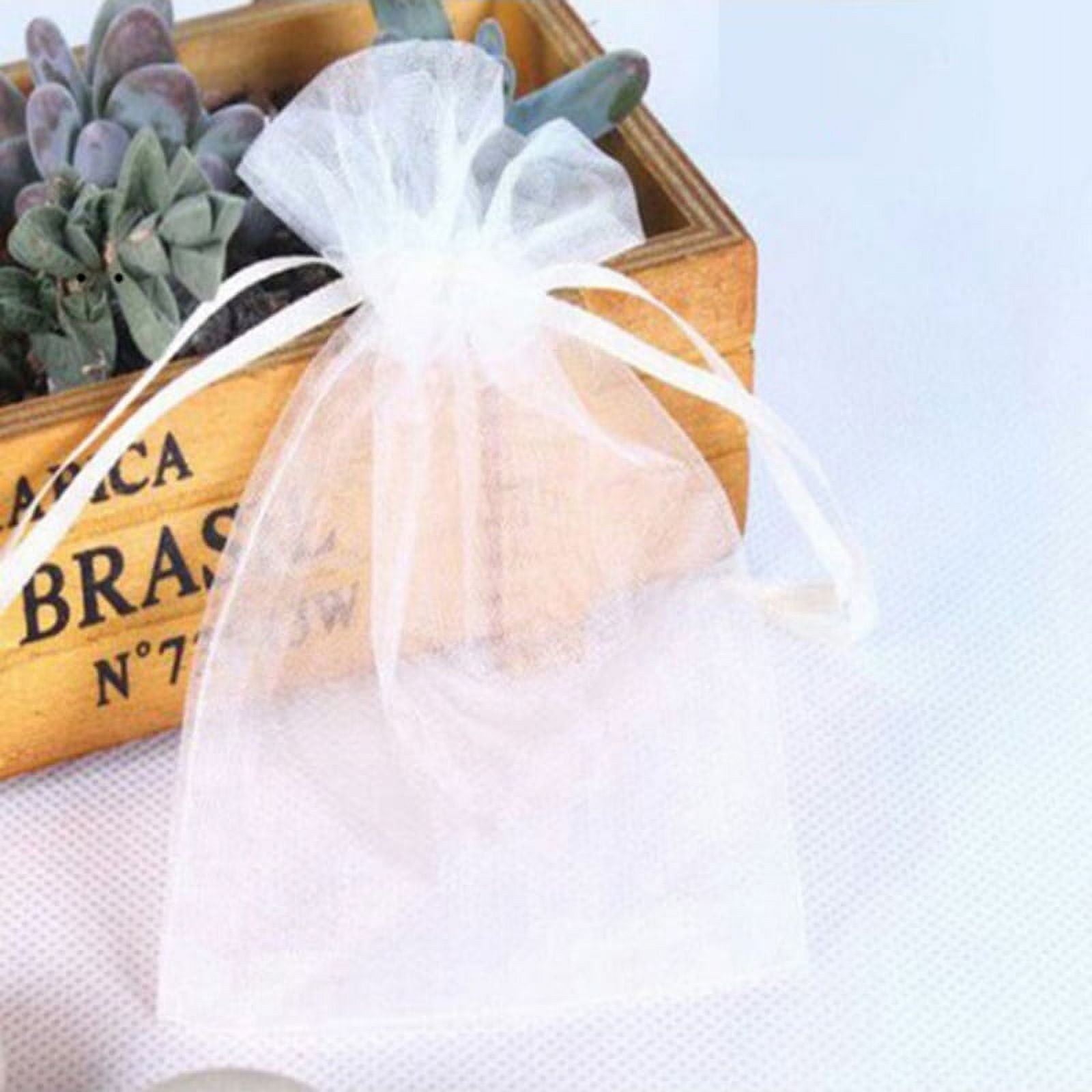 100Pcs/lot Organza Bag Jewelry Tulle Drawstring Bag Jewelry Packaging ...