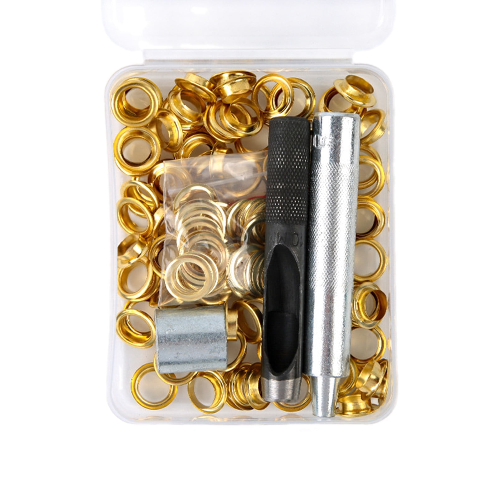 100Pieces Grommets Eyelets with Tools, Grommet Kits for Fabric, Canvas ...