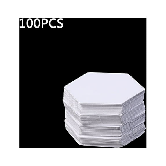 100Pieces Hexagon Paper Cutout Patchwork Templates Quilting Paper ...