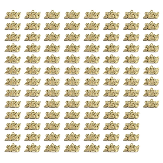 100Pieces Simple 2026 Year Number Charm Graduation Pendant For Unique ...