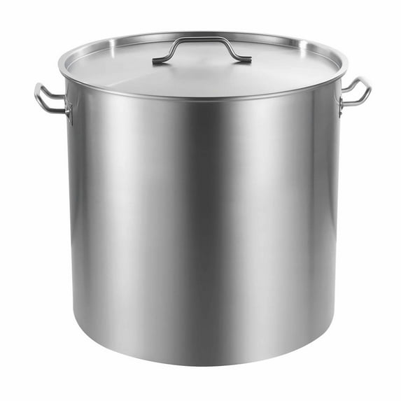 100QT Stainless Steel Stockpot - Large Capacity Kitchen Pot with Basket ...