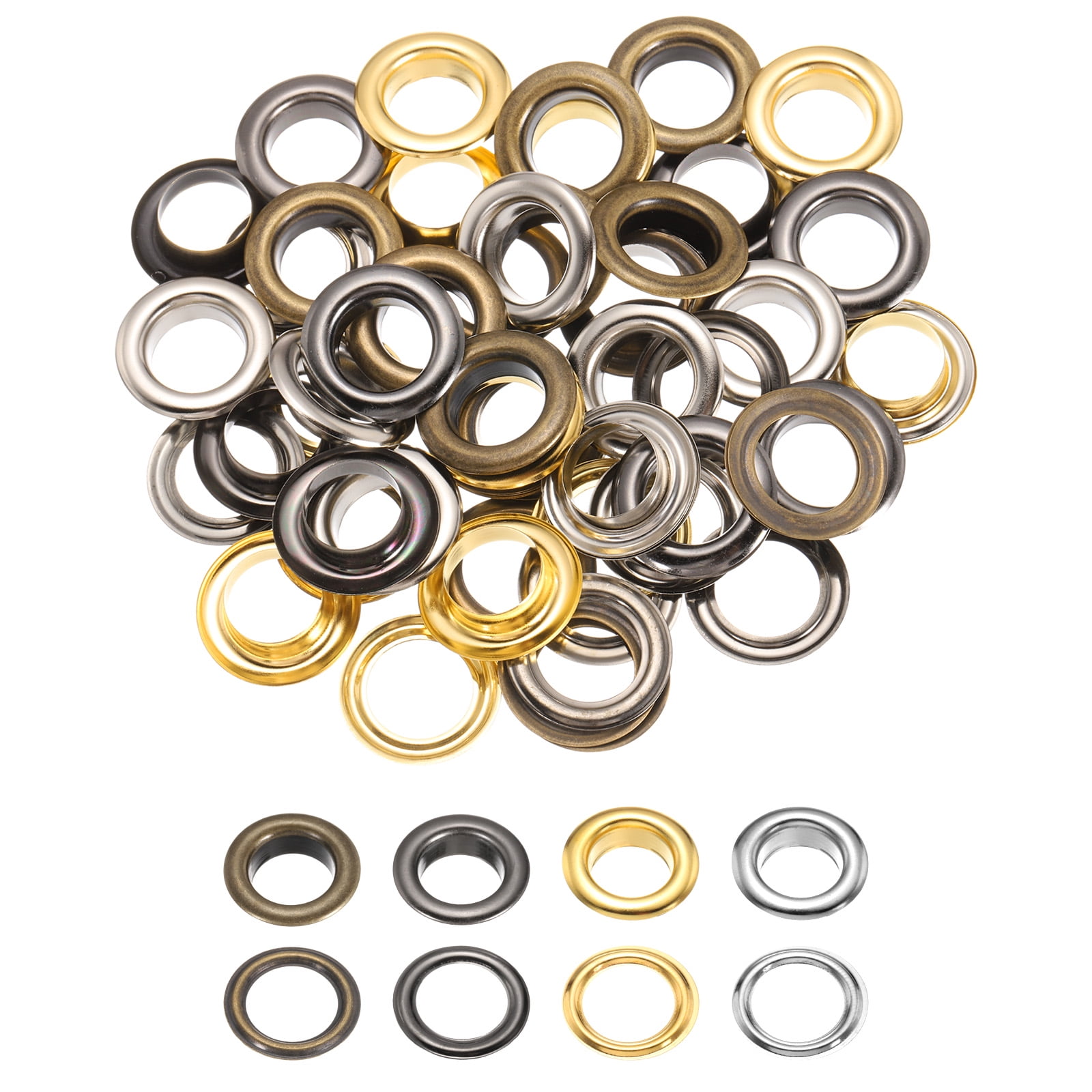100Set 1/2"(12mm) Grommets Eyelets with Washers for Belts, Clothes ...
