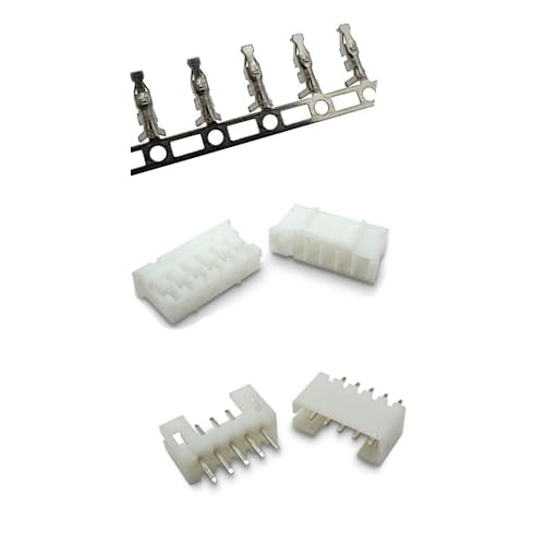 100Sets 2.0mm Pitch 4Pin Connector Kits Including 180 Degrees Vertical Male Vertical Pin Header ...