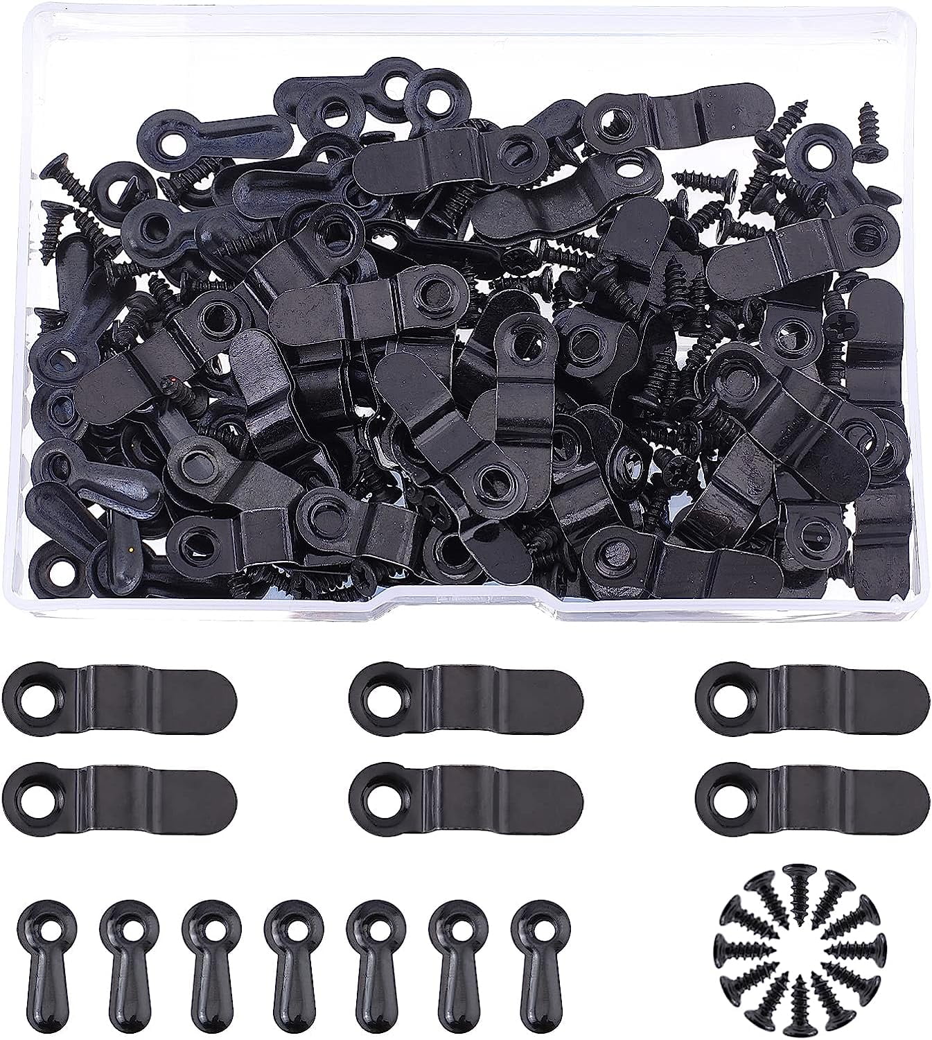 100Sets 2 Style Frame Picture Turn Button Iron Picture Frame ...