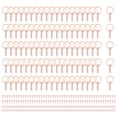 100Sets Rose Gold Keychain Making Kit, 25mm 1inch Chain Keychain Rings ...