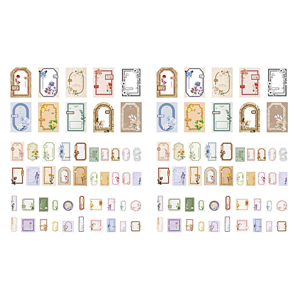 100 Sheets Vintage Scrapbooking Paper Aesthetic Decorative Paper for ...