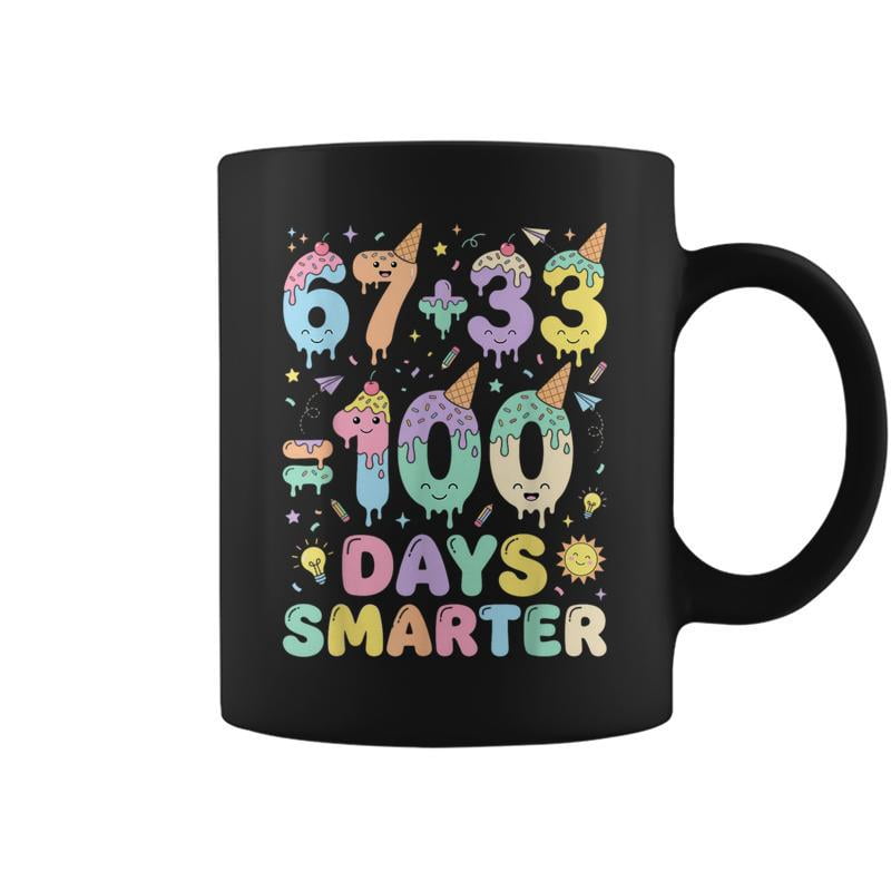 100Th Day Of School 67 Meme 100 Days Smarter Boys Girl Coffee Mugs ...
