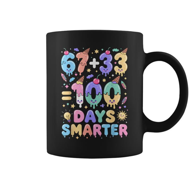 100Th Day Of School 67 Meme 100 Days Smarter Coffee Mugs - Walmart.com