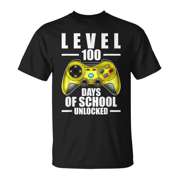 100Th Day Of School Boys 100 Days Of School Gaming Tshirt - Walmart.com