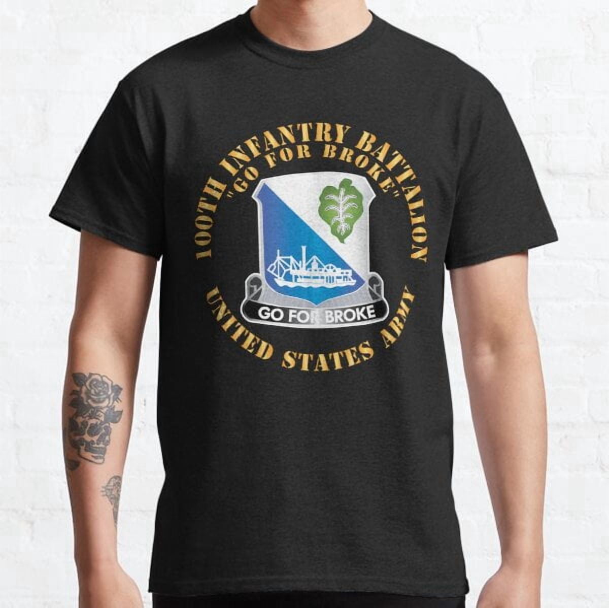 100Th Infantry Battalion Dui Go For Broke X 300 Classic T-shirt ...