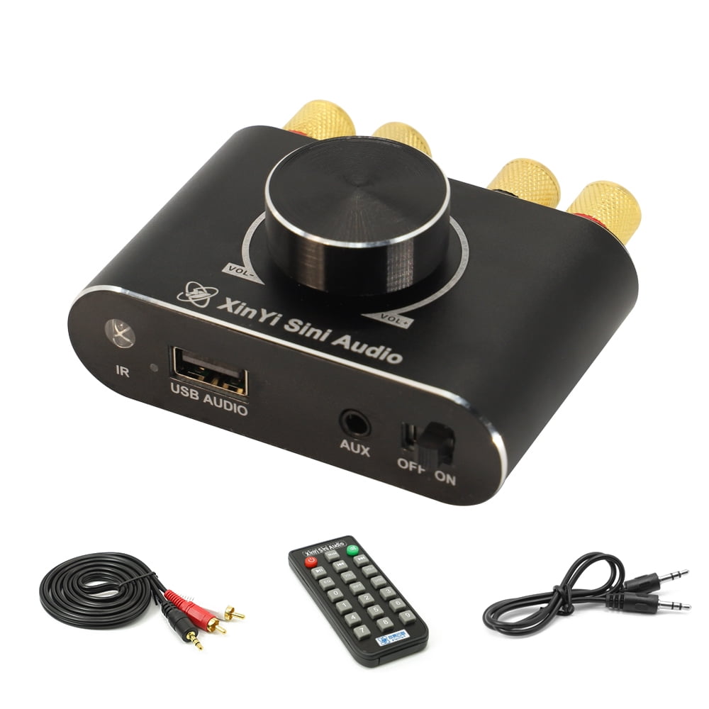 100W+100W BT 5.1 Wireless Audio Power Amplifier Portable Sound ...