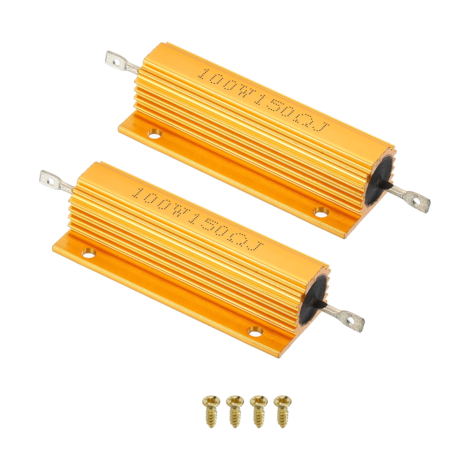 100W 150 Ohm Aluminum Shell Resistor Housing Resistor with Screws 2Set ...