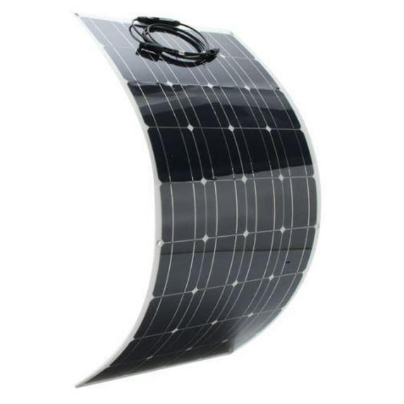 100W 18V / 12V Flexible Solar Panel, Monocrystalline Silicon Cells ...