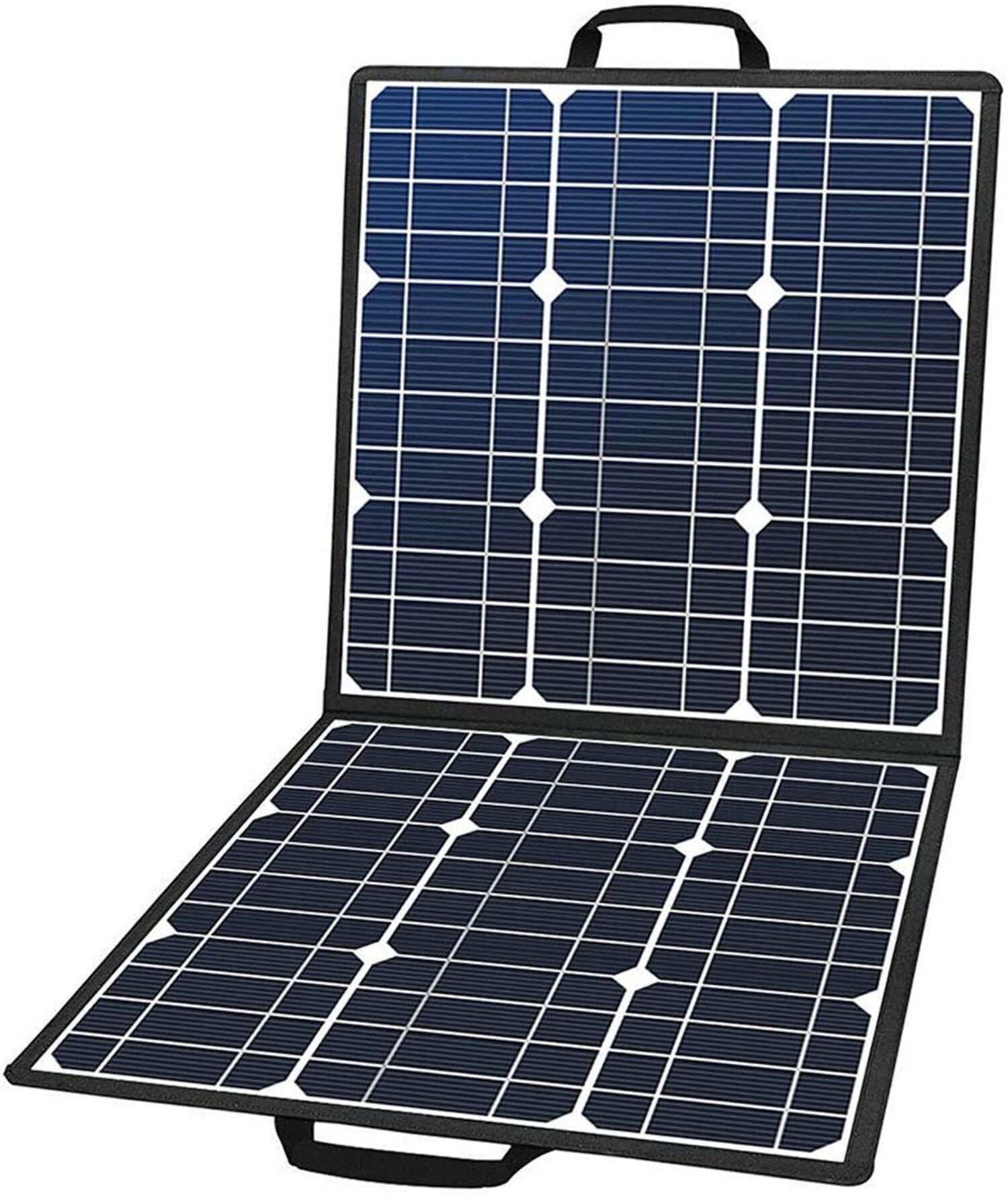 100W 18V Portable Solar Panel, Flashfish Folding Solar Charger with 5V ...