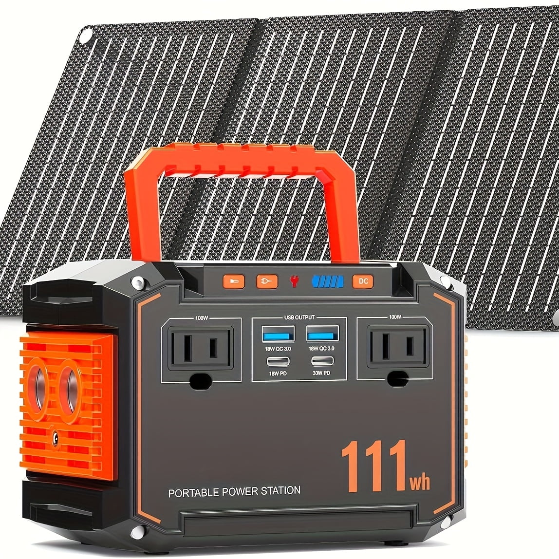 100W/300W Portable Camping Power Station 88.8Wh/111Wh/240Wh With 30W ...
